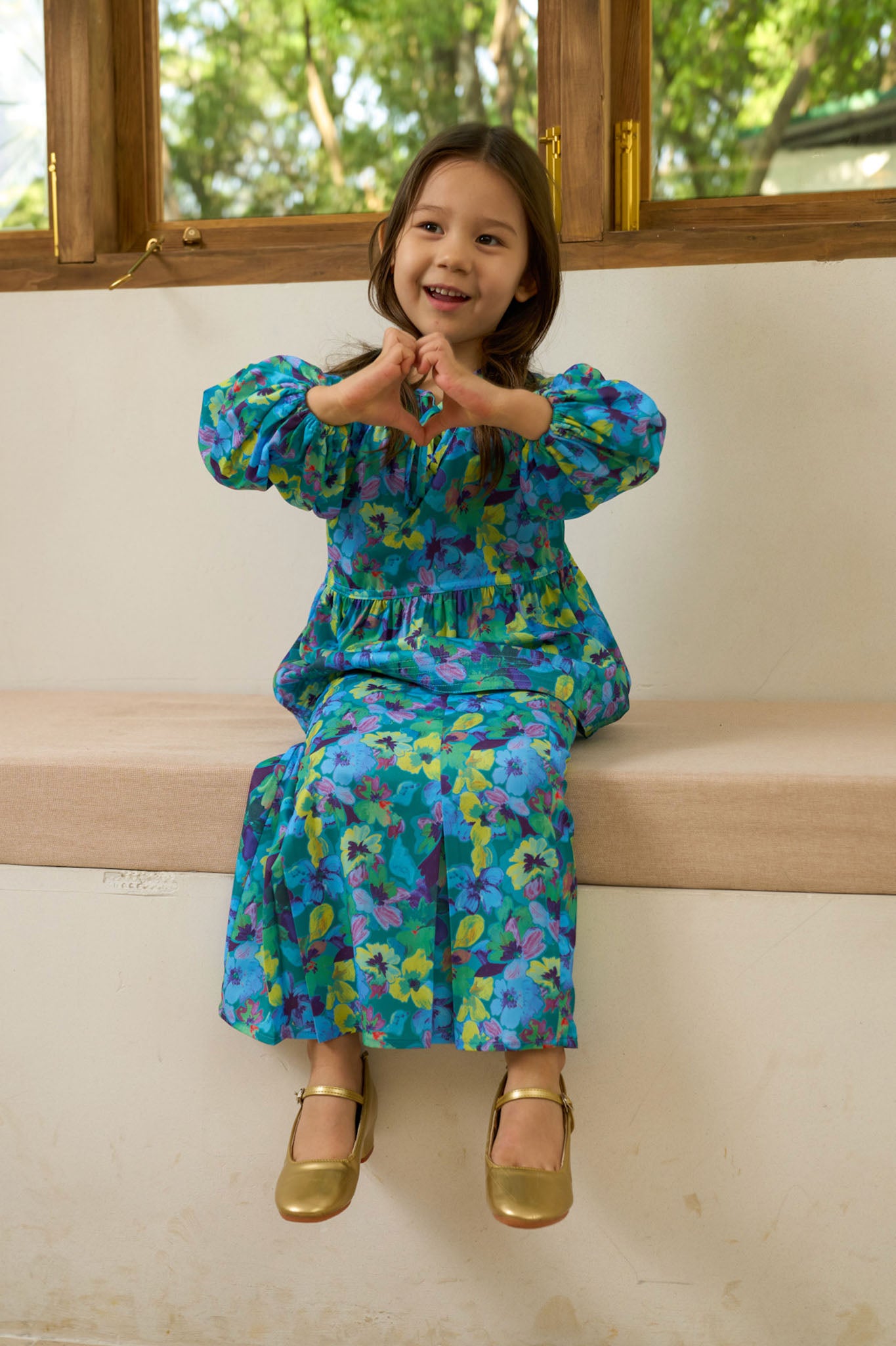 KIDS - SOUL Easy Kurung Set in Lagoon – Hani Mokhta
